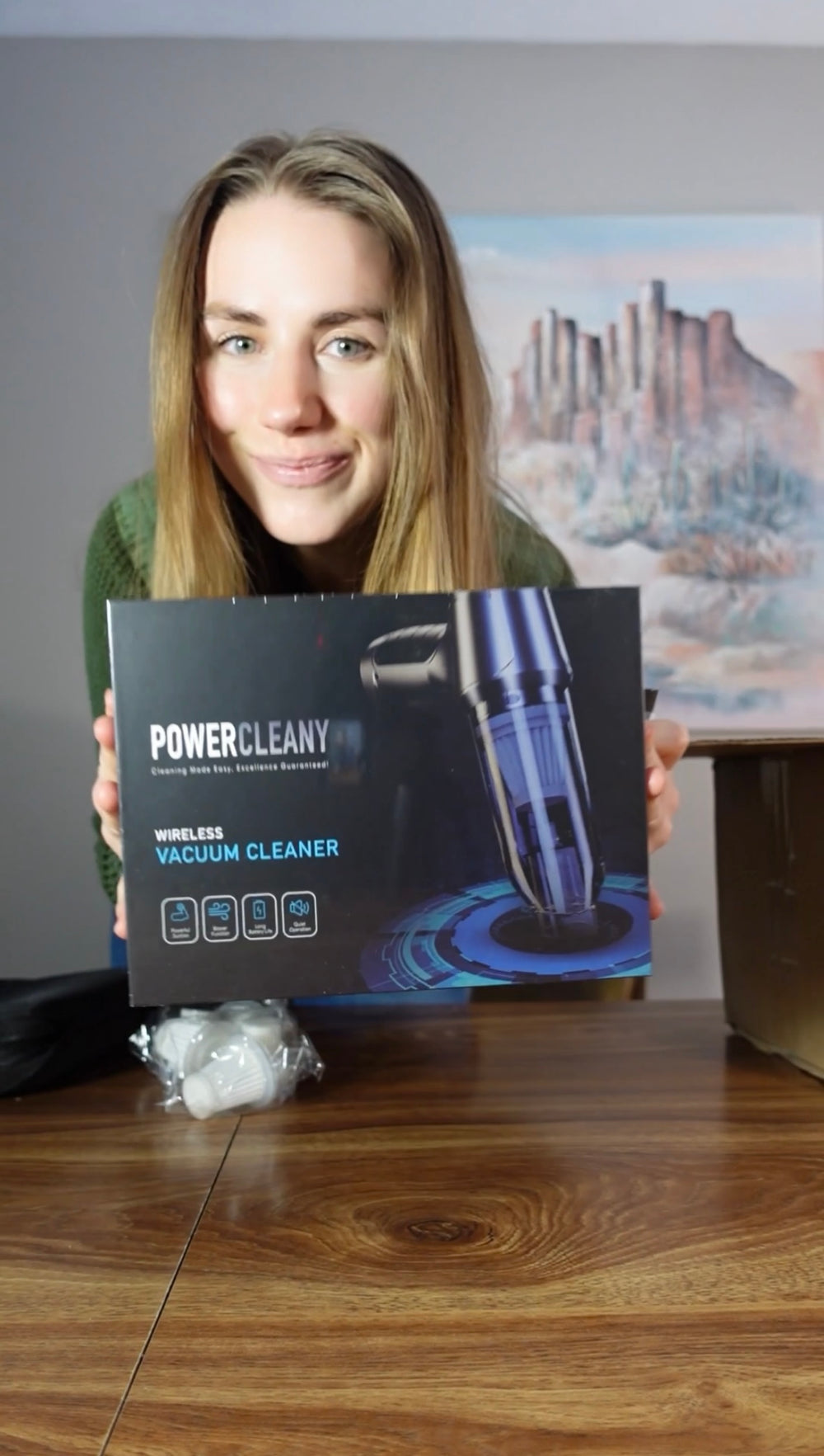 Wireless and Rechargeable Handheld Pocket Vacuum Cleaner